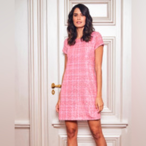 Jude Connally | Dresses | Jude Connally Ella Sequin Dress Plaid Rose ...